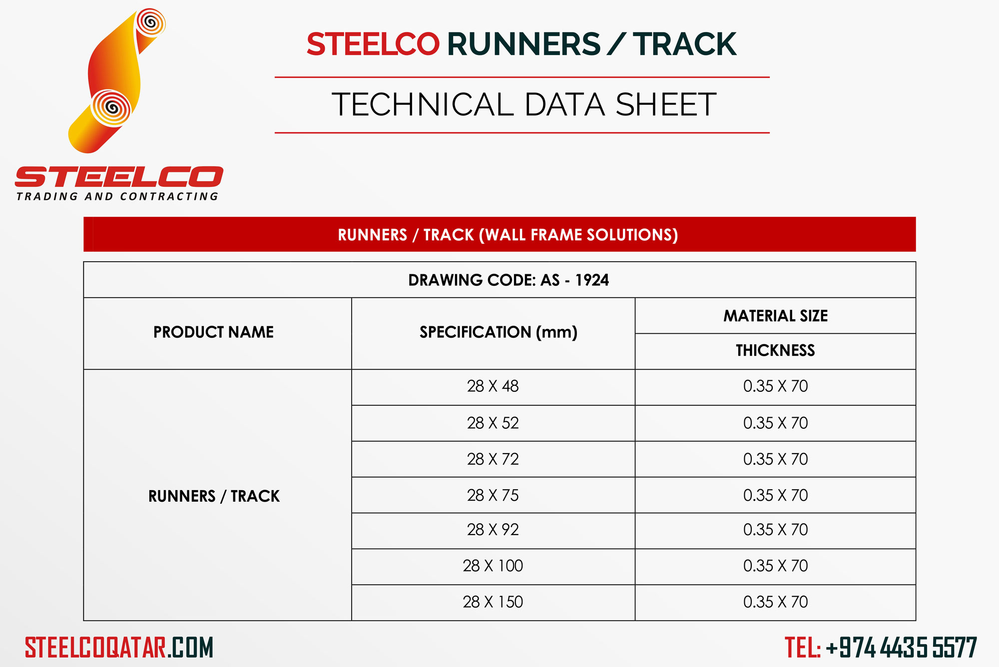 QATAR RUNNERS / TRACK – Steelco Trading And Contracting